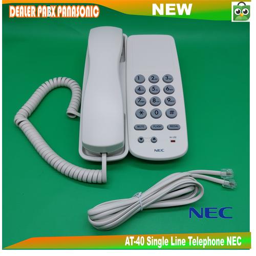Jual NEC AT40 SINGLE LINE TELEPON ANALOG GARANSI RESMI - Putih - Kota ...