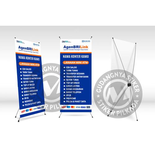 Jual custom X BANNER BRILINK 60X160 ALBATROS GLOSS/DOFF - X BANNER ...