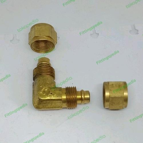 Jual Fitting Union Elbow Connector OD 3/8'' ( Model festo ) Kuningan ...