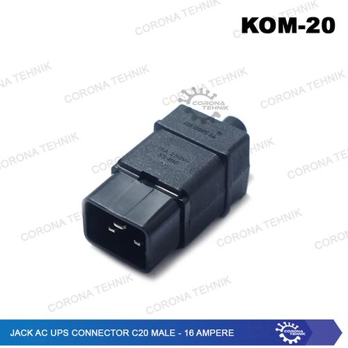 Jual Jack AC UPS Connector C20 Male - 16 Ampere - Jakarta Barat ...