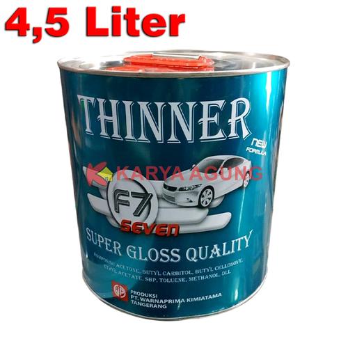 Jual Thinner F7 SEVEN Super Gloss (Biru) 4,5L Galon Tiner Tener Minyak ...