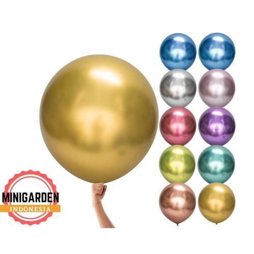 Jual BALON LATEX METALIK 12INCH balon warna metalic chrome balloon ...