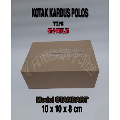 Jual KARDUS ST-2 Polos 10 X 10 X 8 CM Model Standart - Putih - Kota ...
