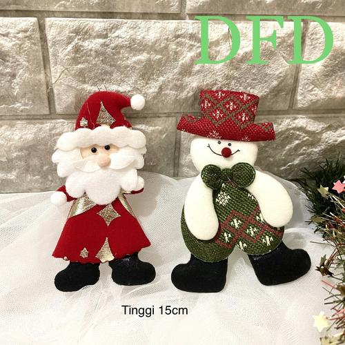 Jual Hiasan Pohon Natal Dekorasi Ornamen Natal Boneka Santa Claus ...
