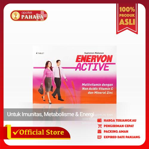 Jual Enervon Active 1 Strip 4 Tablet | Multivitamin Untuk Imunitas ...