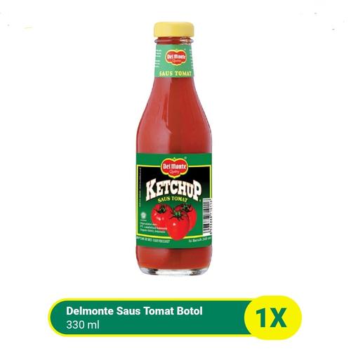 Jual SAUS TOMAT BOTOL DEL MONTE TOMATO KETCHUP 330ML BOTTLE - SAUS ...
