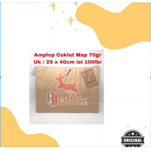 Jual Amplop Coklat Ukuran Map Per Pack Isi 100 Pcs - Kota Bandung - Bj Office Store | Tokopedia