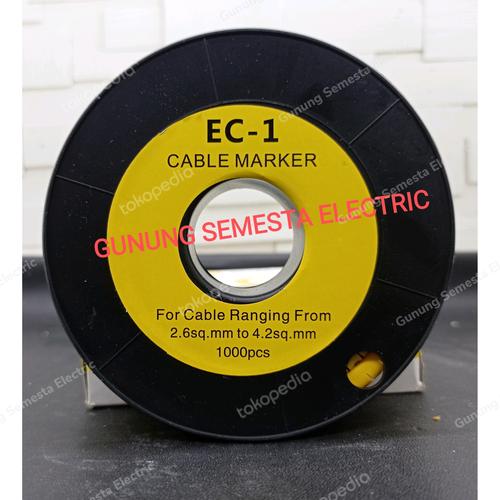 Jual Cable Markers Kabel Marker EC-1 / EC1 (0.75-3.5mm) Fort - Jakarta ...