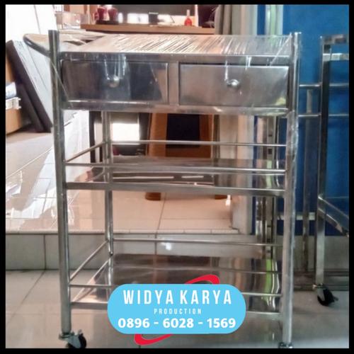 Jual Trolley Troli Instrumen 3 rak + 2 Laci SS - Kab. Bogor - widya ...