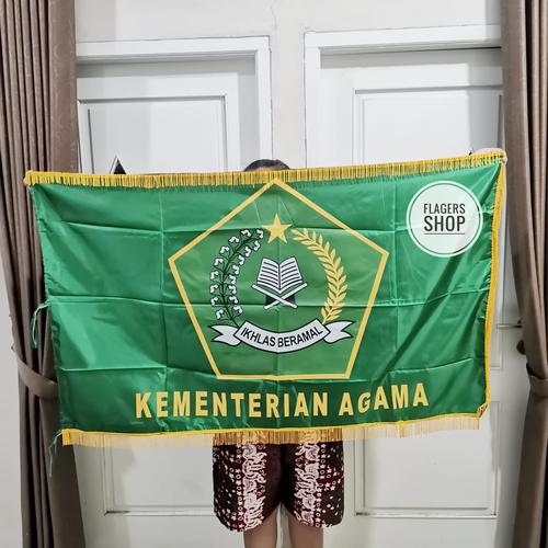 Jual BENDERA RUANGAN KEMENTERIAN AGAMA / KEMENAG 90x135 CM - UKURAN ...