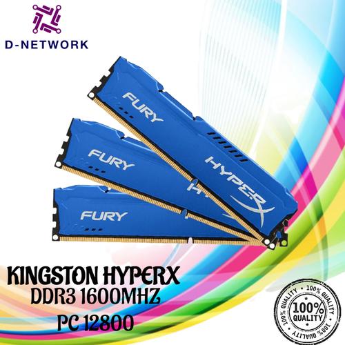 Jual RAM KINGSTON HYPERX DDR3 8GB 12800 1600MHZ PC/KOMPUTER GAMING ...