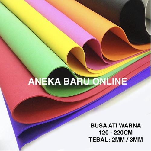 Jual Busa Ati Warna Spon Sponge Eva Warna / Busa Sponge Karet Ati Eva ...