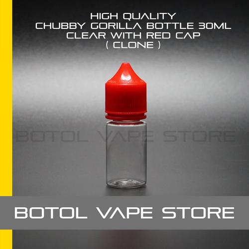 Jual Botol Chubby Gorilla 30ml Clear Tutup Merah/RED V4 (Clone) - Kota ...