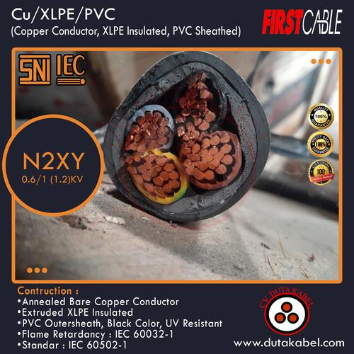 Jual Kabel N2XY 4x35 mm2 (Cu/XLPE/PVC) FIRST CABLE /4x35 mm/4 x 35 mm2 ...