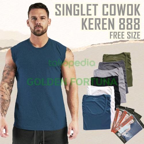 Jual Kaos Tank Top Pria PREMIUM - Kaos Dalam Singlet Fitness COWOK ...