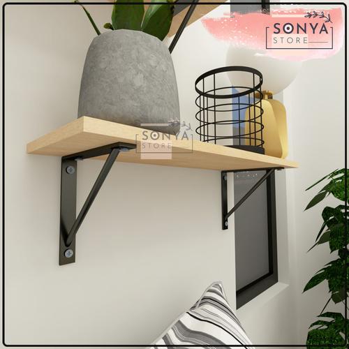 Jual Rak Besi Siku Rak Dinding Minimalis Tempel Tembok Gantung - Kota ...