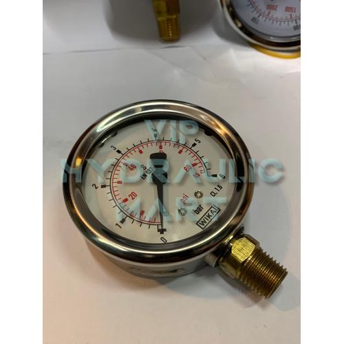 Jual Presure gauge WIKA type: 213.53.063. 6 bar/psi 1/4 NPT / WIKA ...