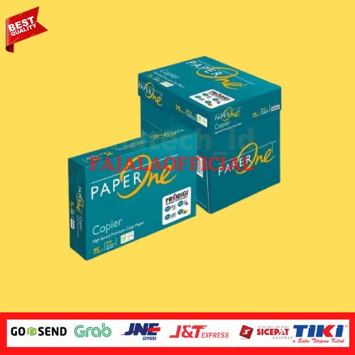 Jual Kertas hvs a4 75gr paper one / Kertas Fotocopy Harga 1 dus isi 5 ...