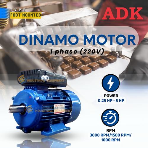 Jual Elektro motor / Dinamo / Motor Listrik 1HP 2 hp 1500 RPM 1 phase ...
