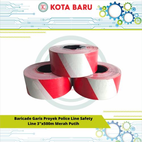 Jual Baricade Garis Proyek Police Line Safety Line 3"x500m Merah Putih ...