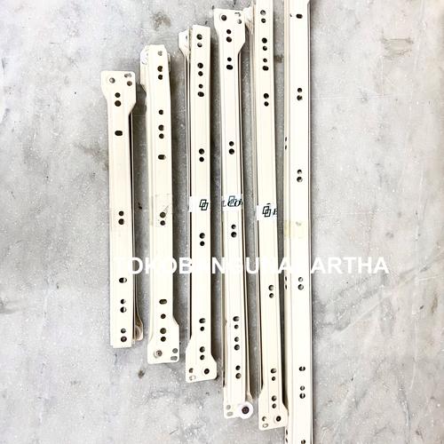 Jual 1 Pasang Rel Laci / Rel Furniture 30cm, 35cm, 40cm, 45cm, 50cm ...