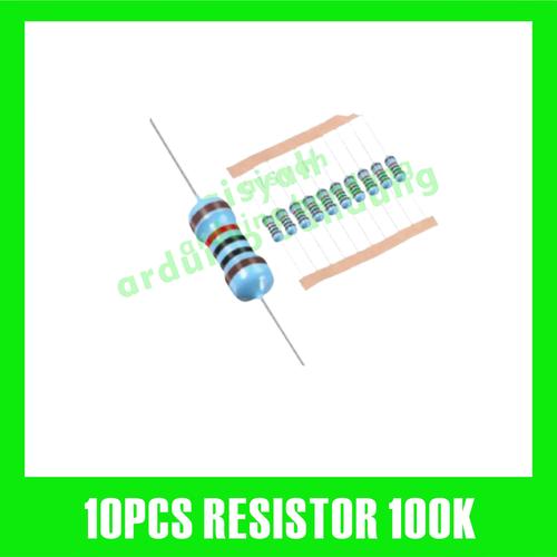 Jual 10X RESISTOR 100K 100K OHM 1/4W 1% METAL FILM - Kota Bandung - aisyah arduino bandung ...