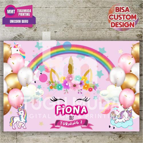 Jual Cetak Banner|Backdrop|Spanduk Ultah/Ulang Tahun Anak - UNICORN ...