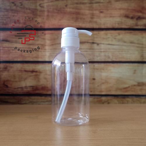 Jual BOTOL HAND WASH 500ML OVAL - BOTOL PUMP 500ML OVAL TEBAL - BENING ...