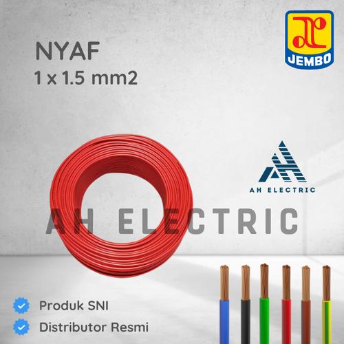 Jual JEMBO Kabel NYAF 1.5 mm per meter / 1,5mm 1,5 mm 1x1.5 1x1,5 - Kuning-Hijau - Kota Semarang ...