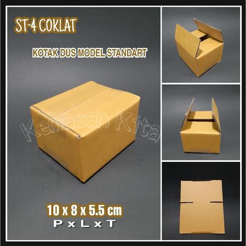 Jual KARDUS ST-4 Polos 10 X 8 X 5,5 CM Model Standart - Cokelat - Kota ...