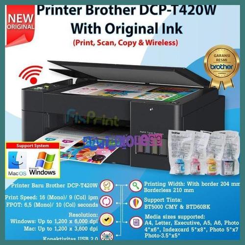 Jual Printer Brther DCP-T420W DCP T420W DCP T420 WiFi Wireless Print ...