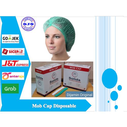 Jual Hairnet Medis Solida Mob Cap Hair cap Disposable Nurse Cap Medis ...