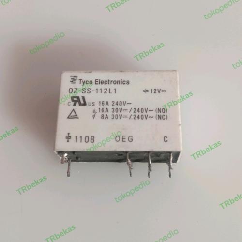 Jual Tyco Electronics OZ-SS-112L1 Relay 12V Contact 16A 240VAC 1pole NO ...