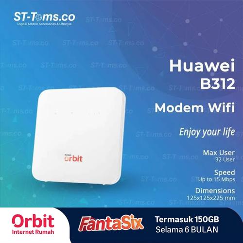 Jual Huawei B312 B311 Modem Wifi Home Router 4G Telkomsel Orbit Star 2 ...