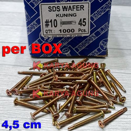 Jual [1 box] Skrup Drilling Roofing #10 x 45 4,5cm / Sekrup SDS Wafer ...