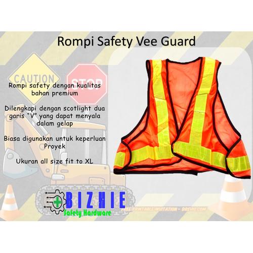 Jual Rompi Safety Vest Keselamatan Kerja Vee Guard - Orange - Kota ...