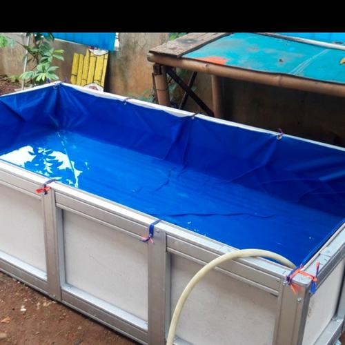 Jual terpal kolam ikan bahan semi karet/pvc orchid uk 300×80×60 - Kota ...