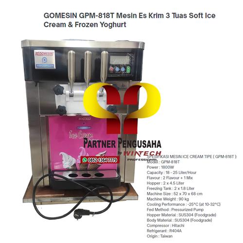 Jual GOMESIN GPM-818T Mesin Es Krim 3 Tuas Soft Ice Cream & Frozen Yoghurt - Jakarta Timur ...