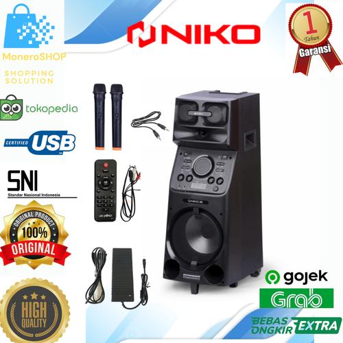 Jual NIKO Speaker Trolley Niko WT10CT / POWER suara 150 watt / 2 FREE ...