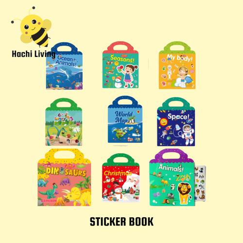 Jual Buku Stiker Reusable Sticker Book Buku Sticker Anak Karakter - DIY ...