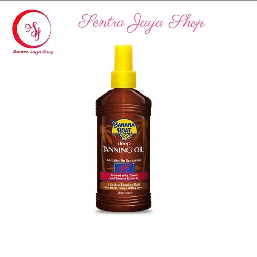 Jual Banana Boat Deep Tanning Oil Contains No Sunscreen 236 ml 236ml ...