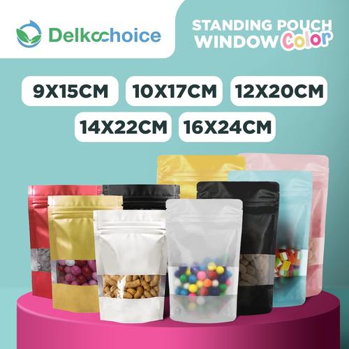Jual Standing Pouch Plastik Kilip Makanan Window Colour/Kemasan Makanan ...