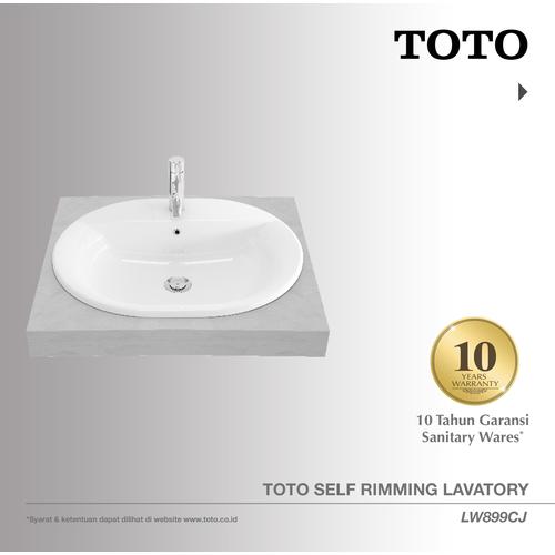 Promo TOTO Wastafel LW899CJ | Wastafel - Wastafel Cuci Tangan - Lavatory Cicil 0% 3x - Kota ...