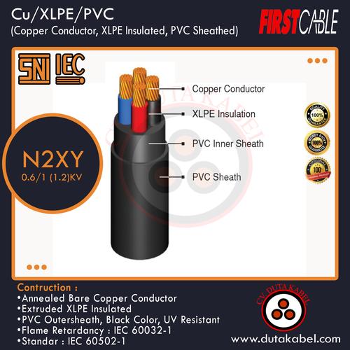 Jual Kabel N2XY 4x185 mm2 (Cu/XLPE/PVC) FIRST CABLE /4x185 mm/4 x 185 mm2 - Jakarta Pusat - CV ...