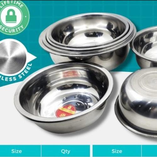 Jual UGO Basin Mangkok Stainless Steel Makanan Sup Wash anjing kucing ...