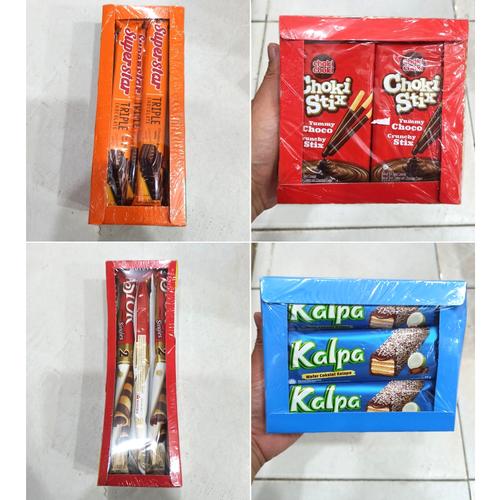 Jual Roma Wafer Biskuit Coklat All Varian Box / Wafer Stick Coklat Box ...