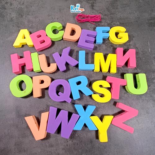 Jual Paket Meronce spons Geometri/ Huruf/ Angka - Huruf besar - Kota ...