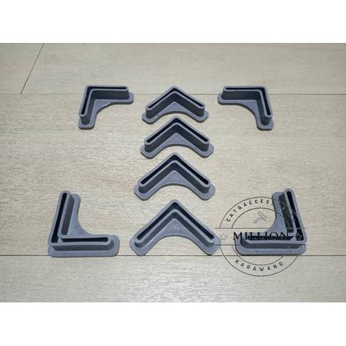 Jual Kaki Siku Lubang 4x4 PVC / Alas Besi Siku PVC / Besi Siku Lubang ...