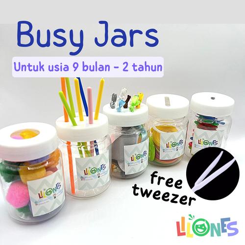 Jual Busy Jar 5 in 1 Package Mainan Montessori Fine Motoric Play ...
