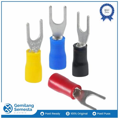 Jual Kabel Skun Y 2.5mm Skun Garpu 2.5 mm SVS 1.25Mm Isolasi - Kuning, Baud M4 - Kab. Bogor ...